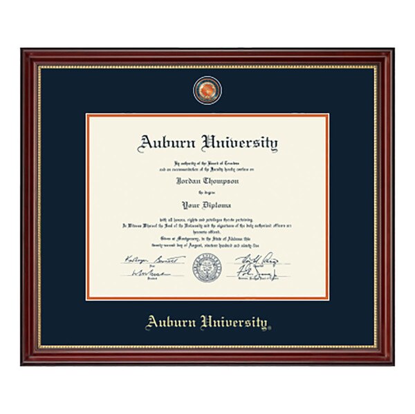 Masterpiece Diploma Frame with Medallion Seal | Auburn University Bookstore