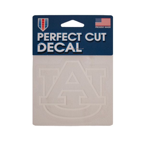 AU Logo White Outline Decal | Auburn University Bookstore