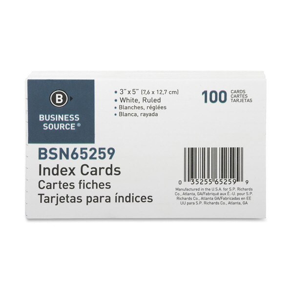 3" x 5" Ruled Index Cards 100ct | Auburn University Bookstore