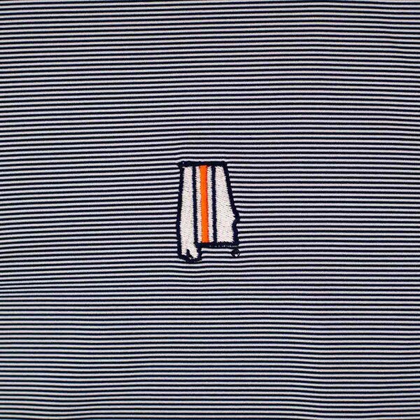 Samford + Donahue Peter Millar Stripe Polo | Auburn University Bookstore